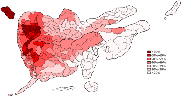 Download Percentage Of Daily Speakers - Map - Full Size PNG Image - PNGkit