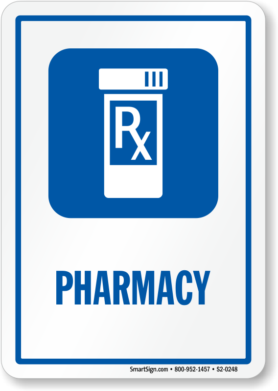 Download Pharmacy Hospital Medical Shop Sign With Rx Symbol ...