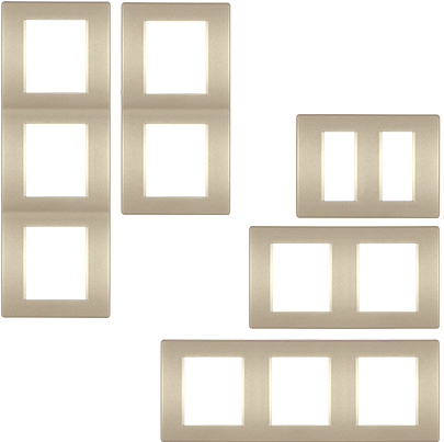 Download Metallic Multi-gang Cover Frames - Multi Photo Frames Png ...