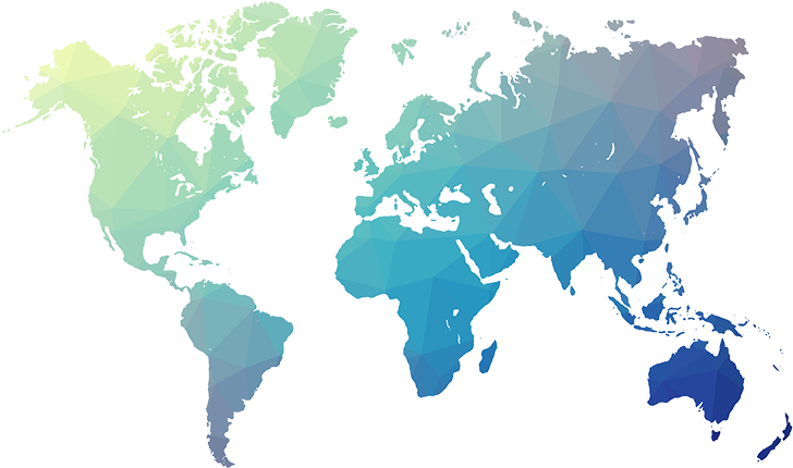 Download Global Reach - Poly World Map - Full Size PNG Image - PNGkit