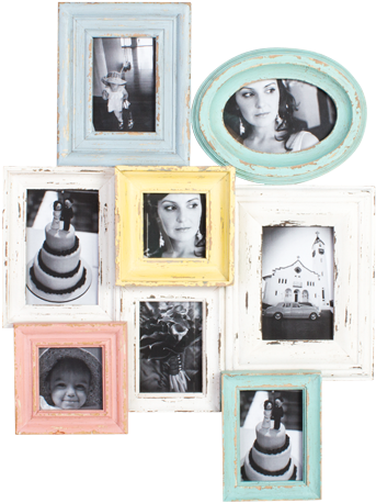 Download Rustic Multi Photo Frame Montage - Picture Frame - Full Size ...
