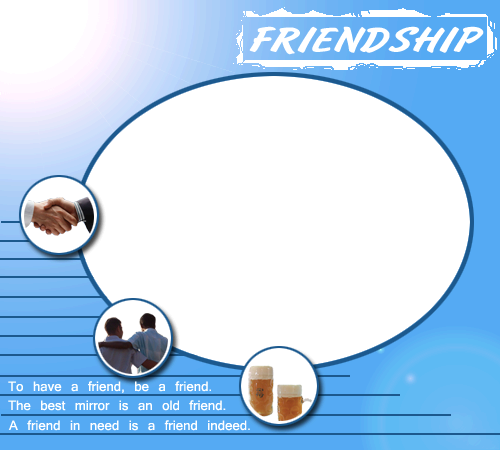 Download Photo Frame - Men Friendship - Painting - Full Size PNG Image ...