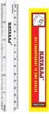 Download Nataraj Scale 15cm Transparent Pack Of - Natraj Pencil - Full ...