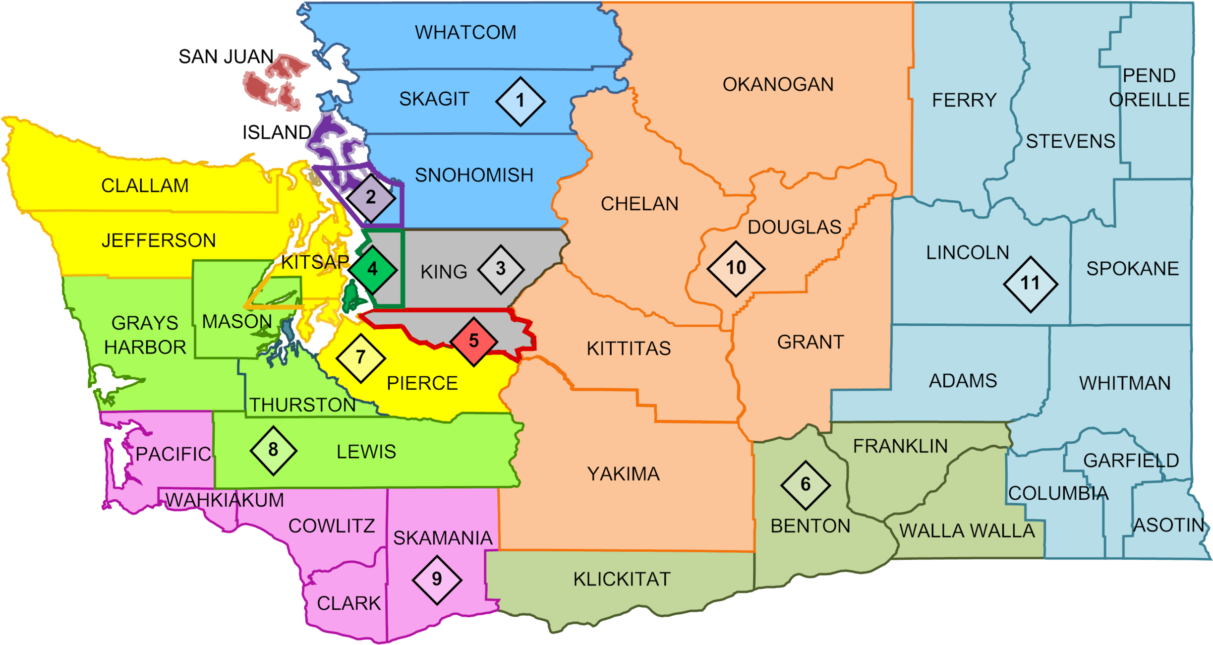 Download The Map Below Shows The Locations Of Each Of The 11 - Atlas ...