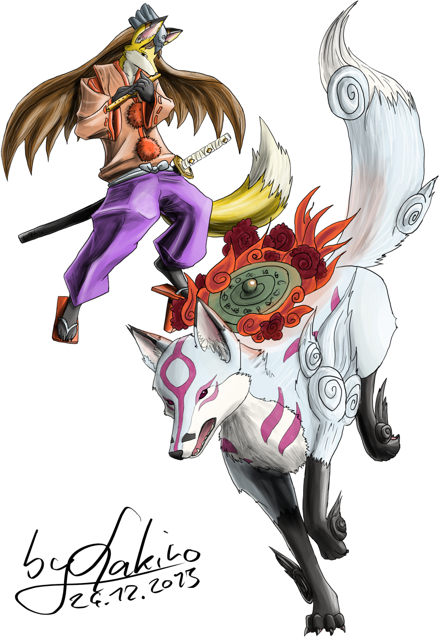 Download Ōkami Amaterasu And Waka - Amaterasu - Full Size PNG Image ...