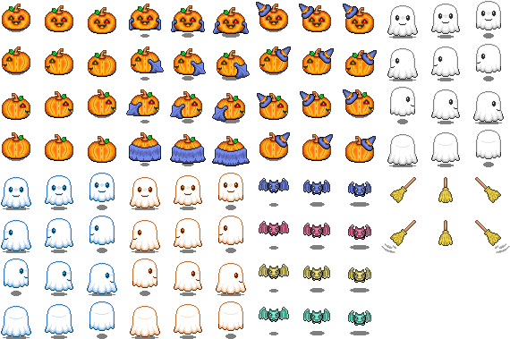 Download Halloween Sprites - Rpg Maker Mv Mario Sprites - Full Size PNG ...