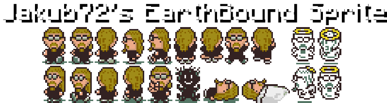 Download Jakub's Earthbound Sprite - Cartoon - Full Size PNG Image - PNGkit