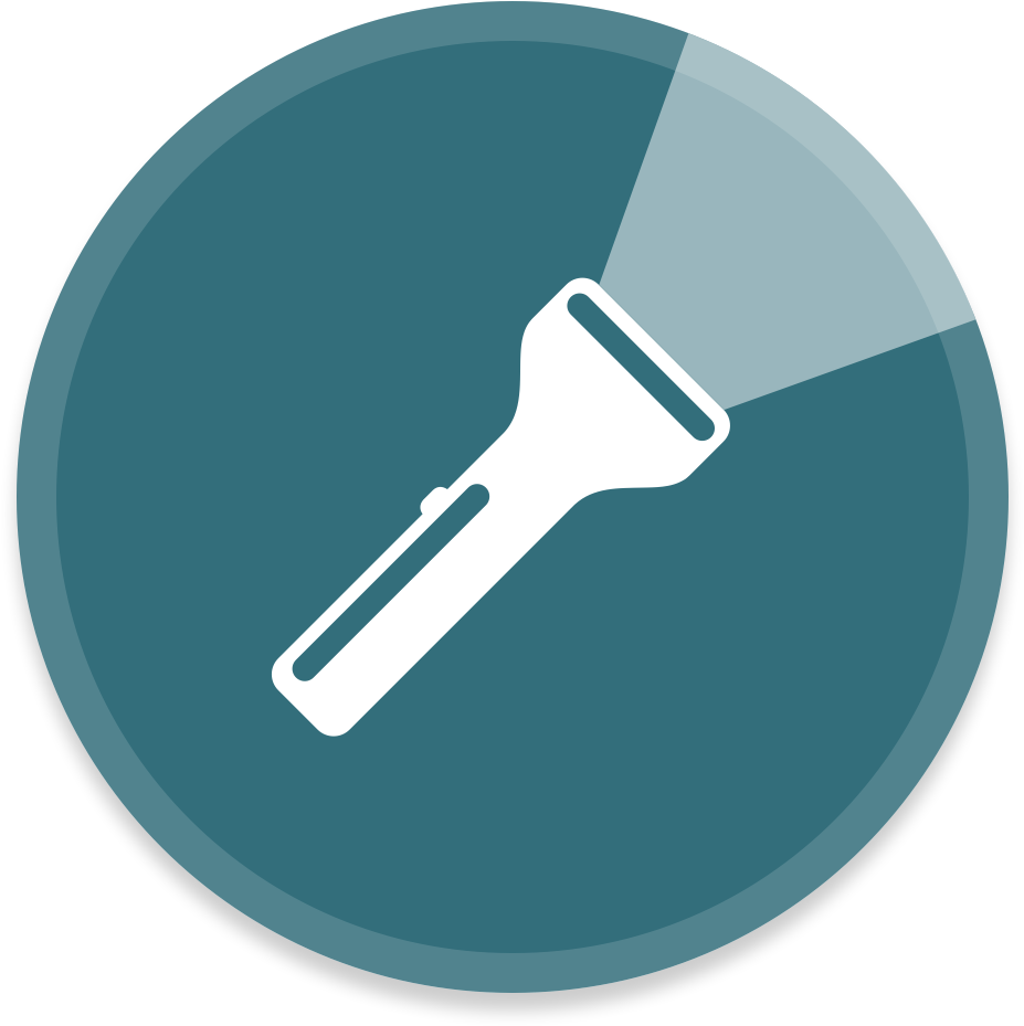 Download Flashlight Icon - Flashlight Icon Circle - Full Size PNG Image ...