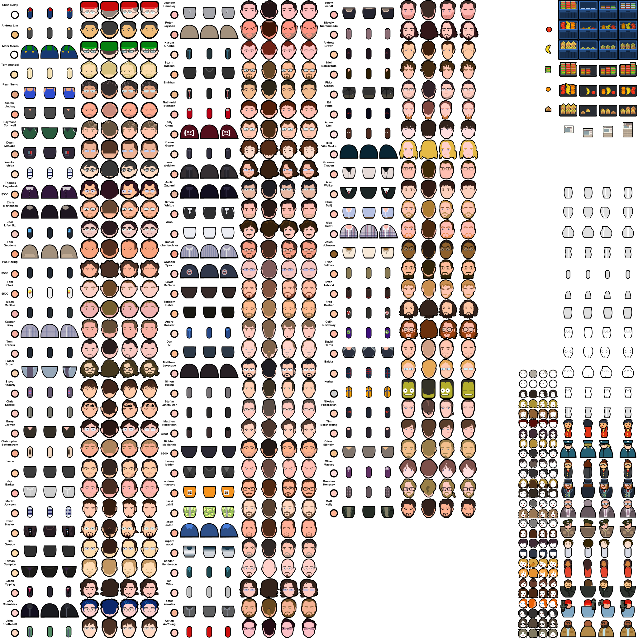 Download Transparent Special-entities - Prison Architect Sprite Sheet ...
