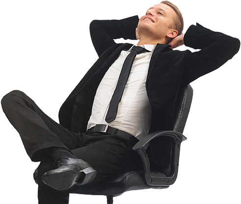 Download Slide2 - Man Relaxing In A Chair Png - Full Size PNG Image ...