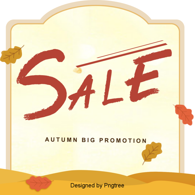 Download Beautiful Cartoon Cute Hand Painted Fall Discount Label ...