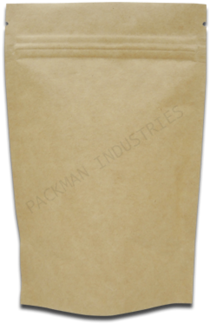 Download Kraft Paper Standup Zipper Pouch - Bag - Full Size PNG Image ...