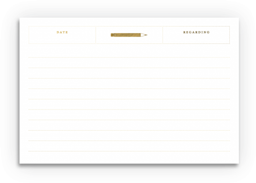 Download Pencil Notepad - Letter - Full Size PNG Image - PNGkit