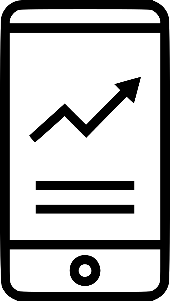 Download Cell Phone Analytics Analyze Data Graph Comments - Icon - Full ...