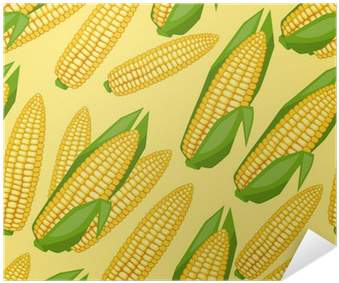 Download Seamless Vector Pattern With Fresh Ripe Corn Cobs - Maize ...