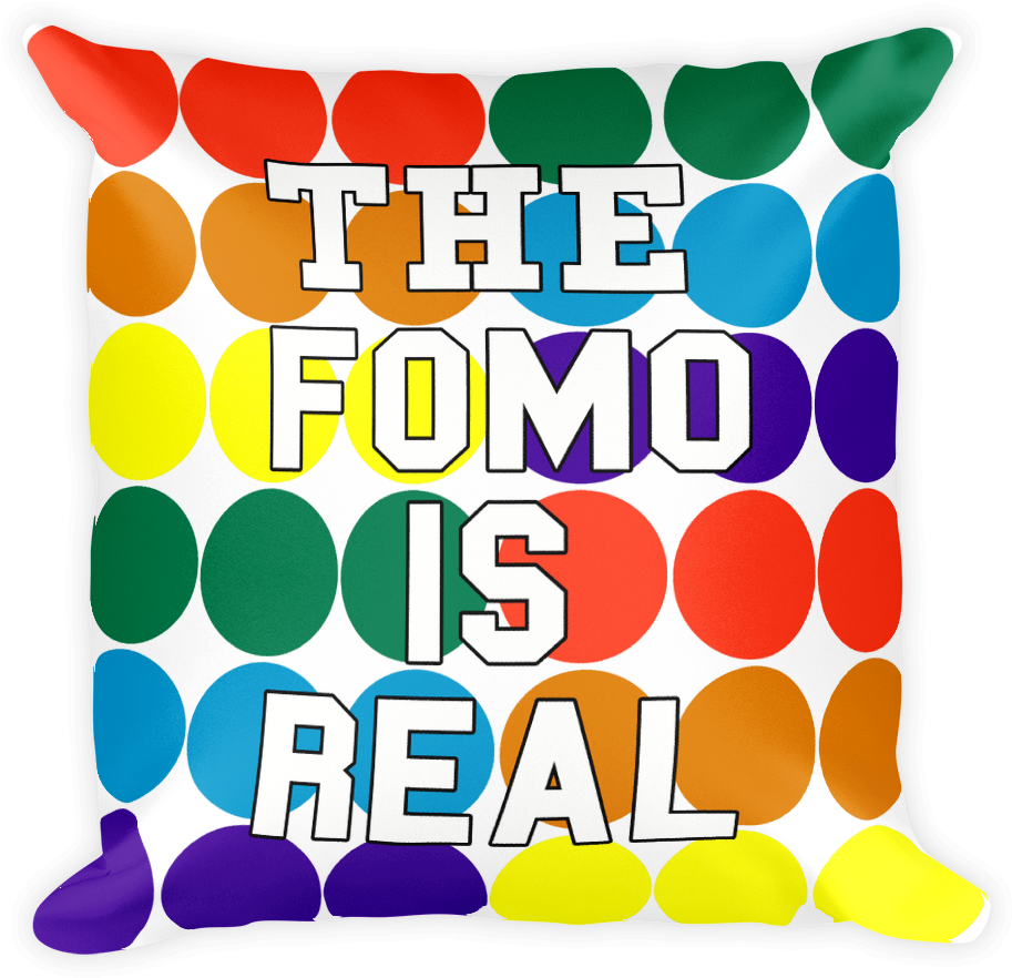 Download The Fomo Is Real Throw Pillow - Full Size PNG Image - PNGkit