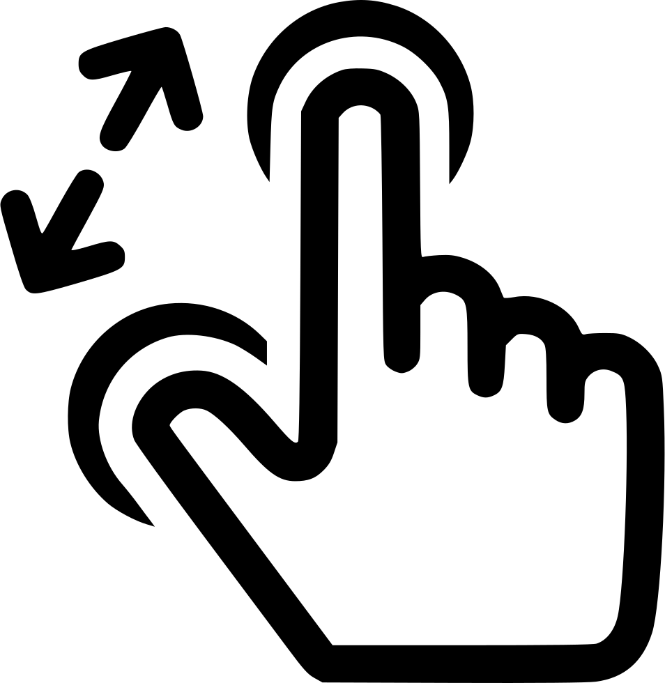 Download Enlarge Zoom Finger Fingers Comments - Zoom In Icon - Full ...