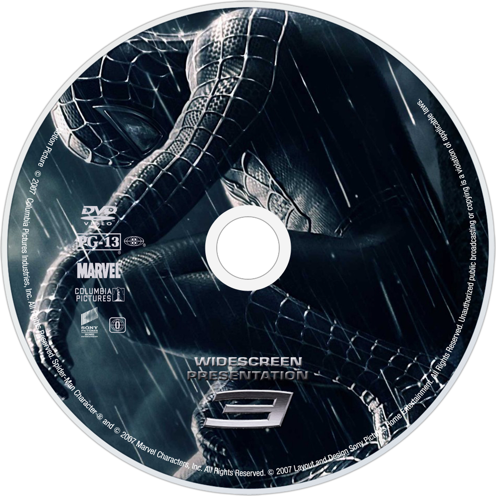 Download Spider-man 3 Dvd Disc Image - Superheroes Marvel Comics ...