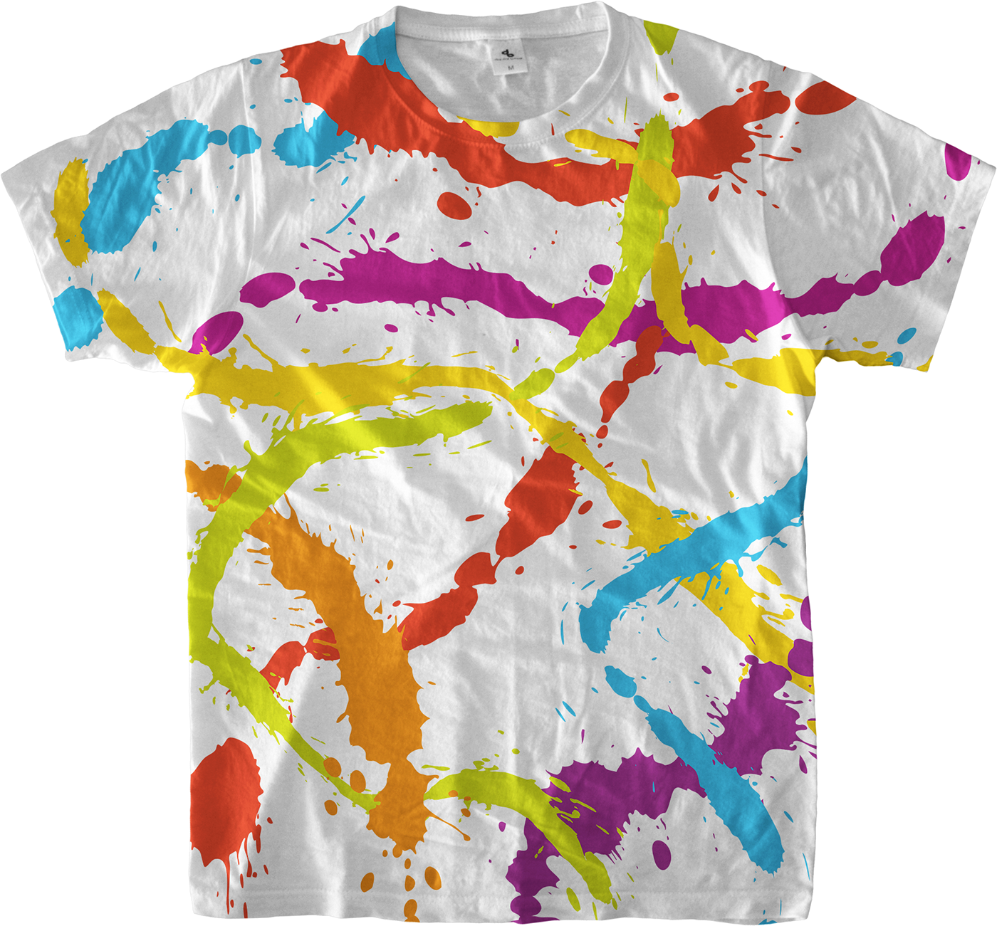 Download All Over Rainbow Splatter T Shirts, Inspired By Paintball, - Illustration - Full Size ...
