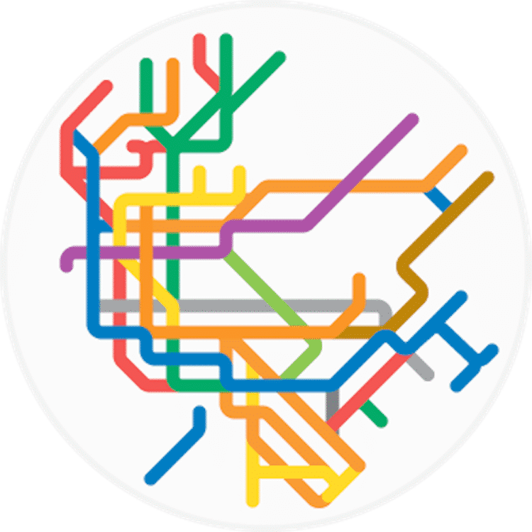 Download Modern Map Art Cartography Map Posters - Simplified Map Of New ...