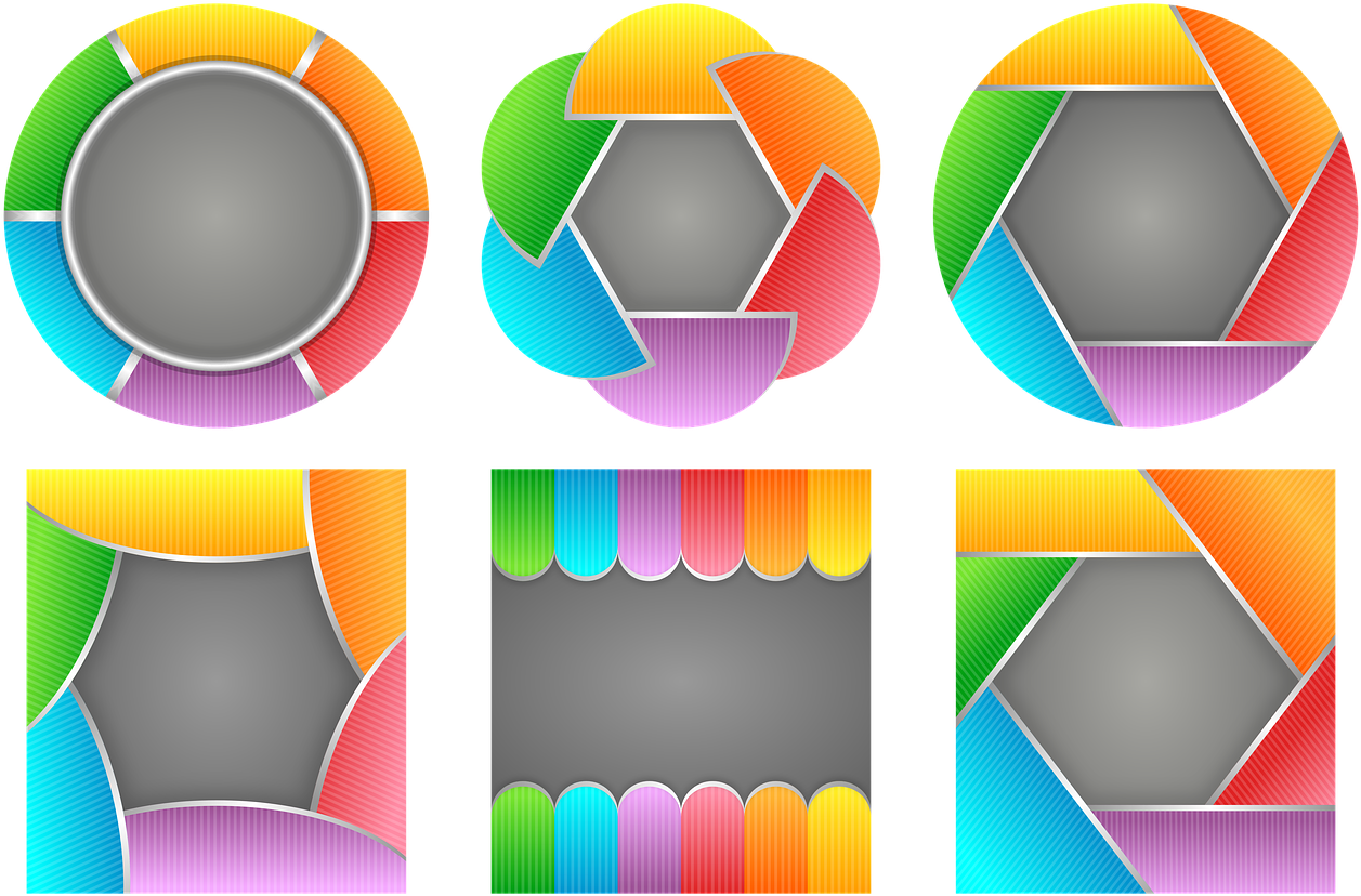 Download Border Frame Card - Colourful Photo Frames Hd - Full Size PNG ...