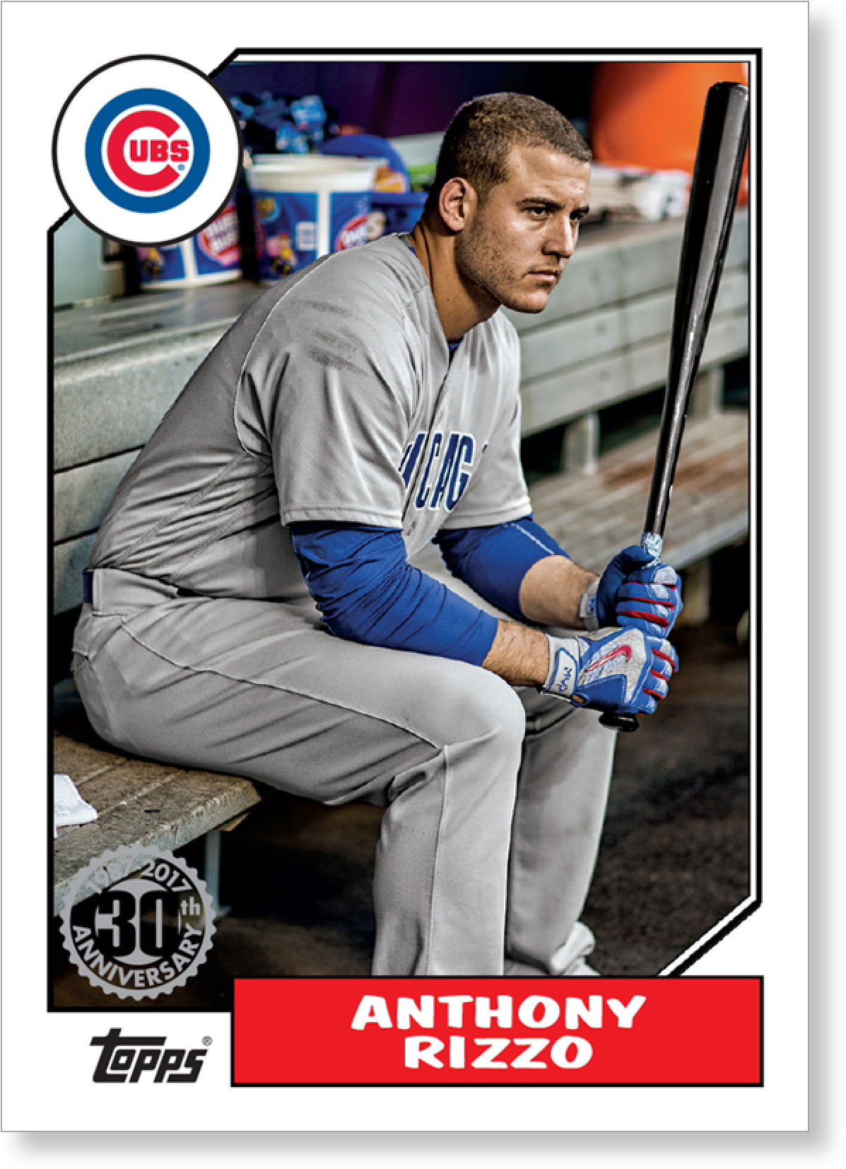 Download Anthony Rizzo 2017 Topps Baseball Series 1 1987 Topps ...