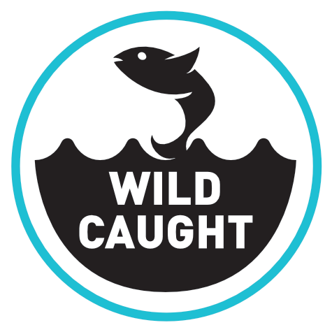 Download Our Wild-caught Seafood Badge - Wild Caught Fish Logo - Full ...