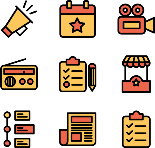 Download Advertising - Icon Pack Orange - Full Size PNG Image - PNGkit