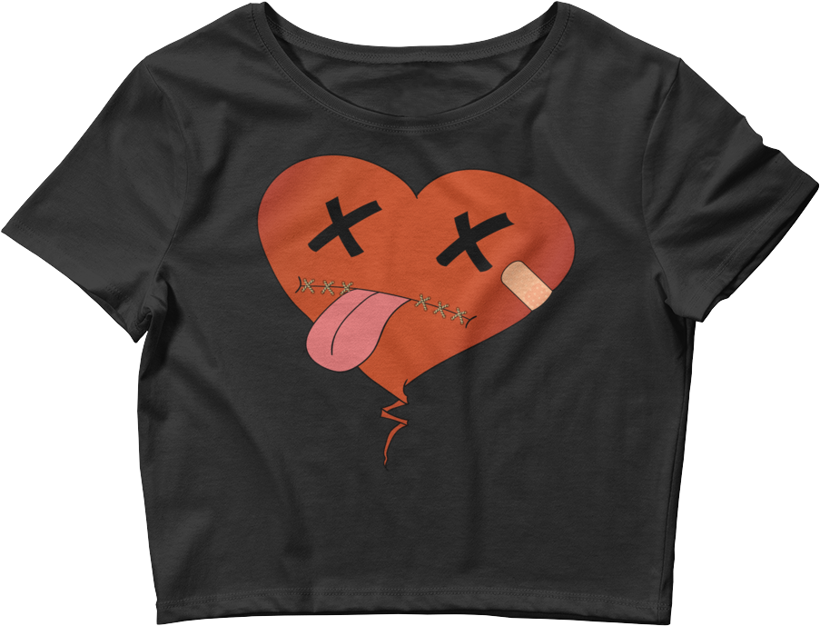 Download Deadbeat Staple Big Heart Crop-top - Alien 1 - Post - Crew Top ...