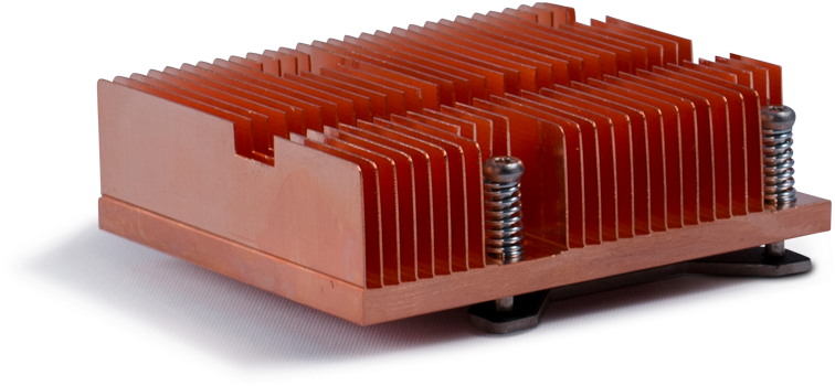 Download Skived Copper Heatsink With Backplate And Push Pins - Push Pin ...
