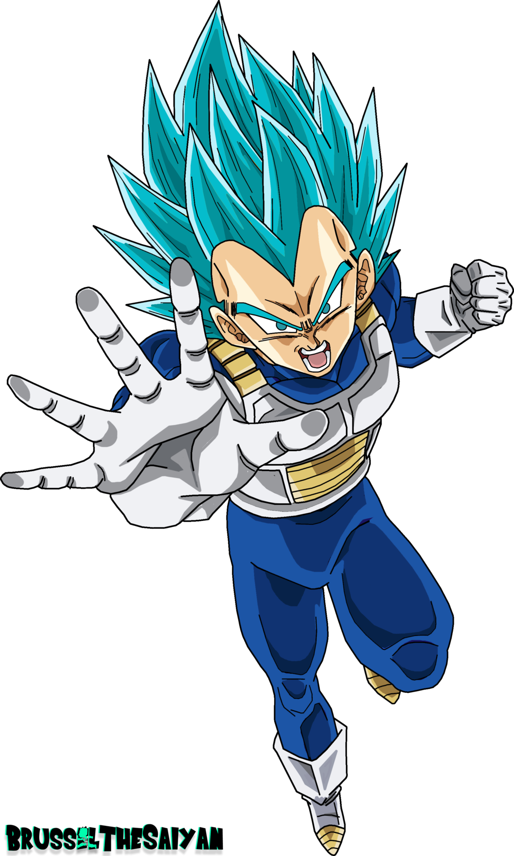 Download Super Saiyan Blue 2 Vegeta Alt Color By Brusselthesaiyan ...