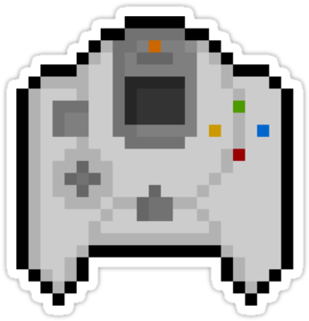 Download Pixel Dreamcast Controller Sticker By Pixelblock Pixel ...