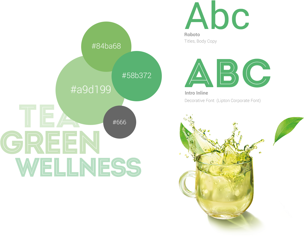 Download Lipton Go Green, Typography And Colors Significant - Design ...