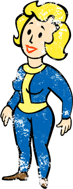 Download Fallout Clipart Perk Art - Vault Boy And Vault Girl - Full ...