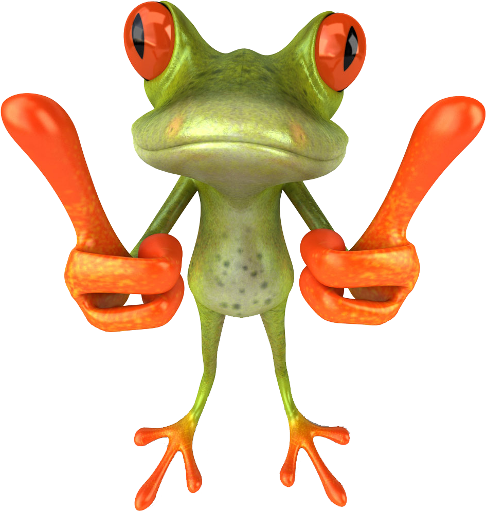 Download Red Eyed Tree Frog Clipart Transparent - Frog Thumbs Up - Full ...