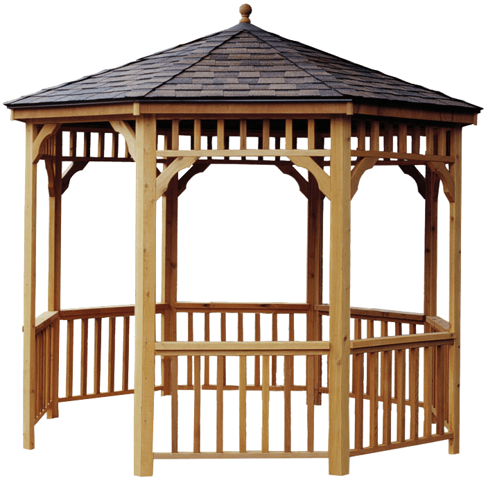 Download Wooden Garden Gazebo Transparent Background - Handy Home 10ft ...