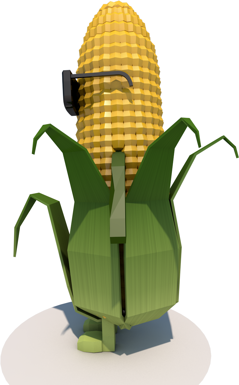Download Corn Corn0000 - Low Poly Corn - Full Size PNG Image - PNGkit
