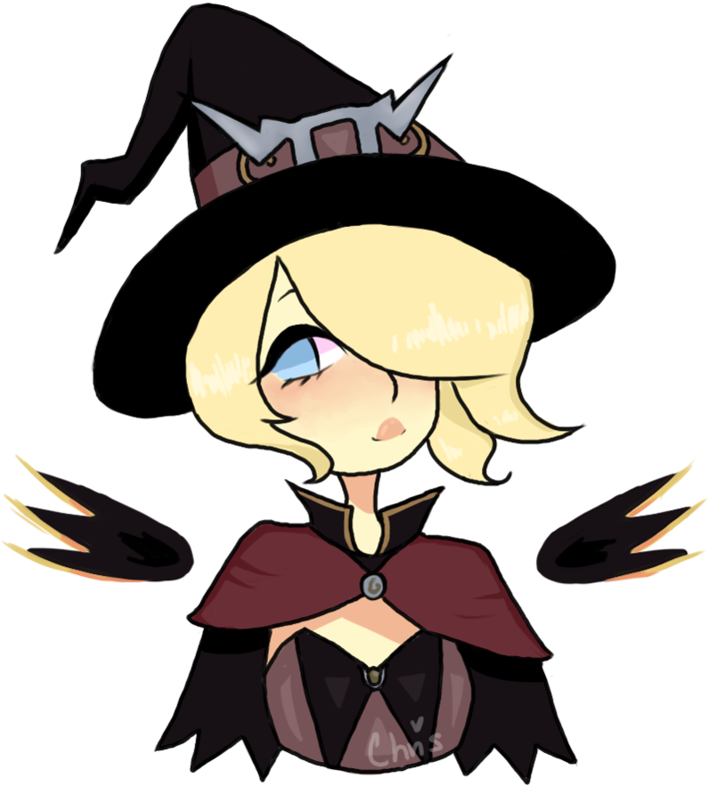 Download Witch Mercy By Weabunny On - Overwatch Fanart Transparent ...