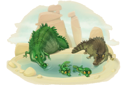 Download Crocodile Family - Wiki - Full Size PNG Image - PNGkit
