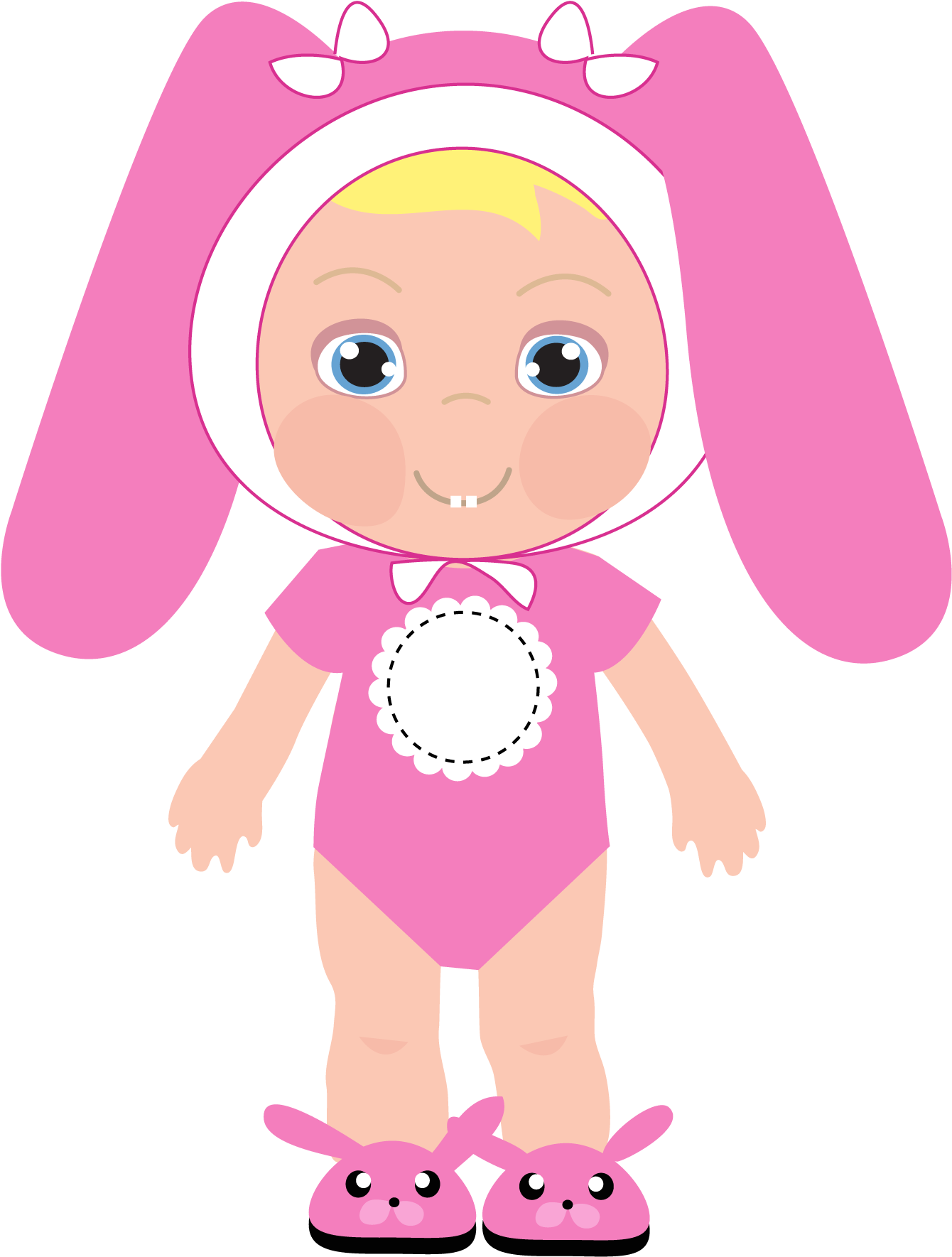 Download Baby Girl Clip Art - Rabbit And Girl Clip Art - Full Size PNG ...