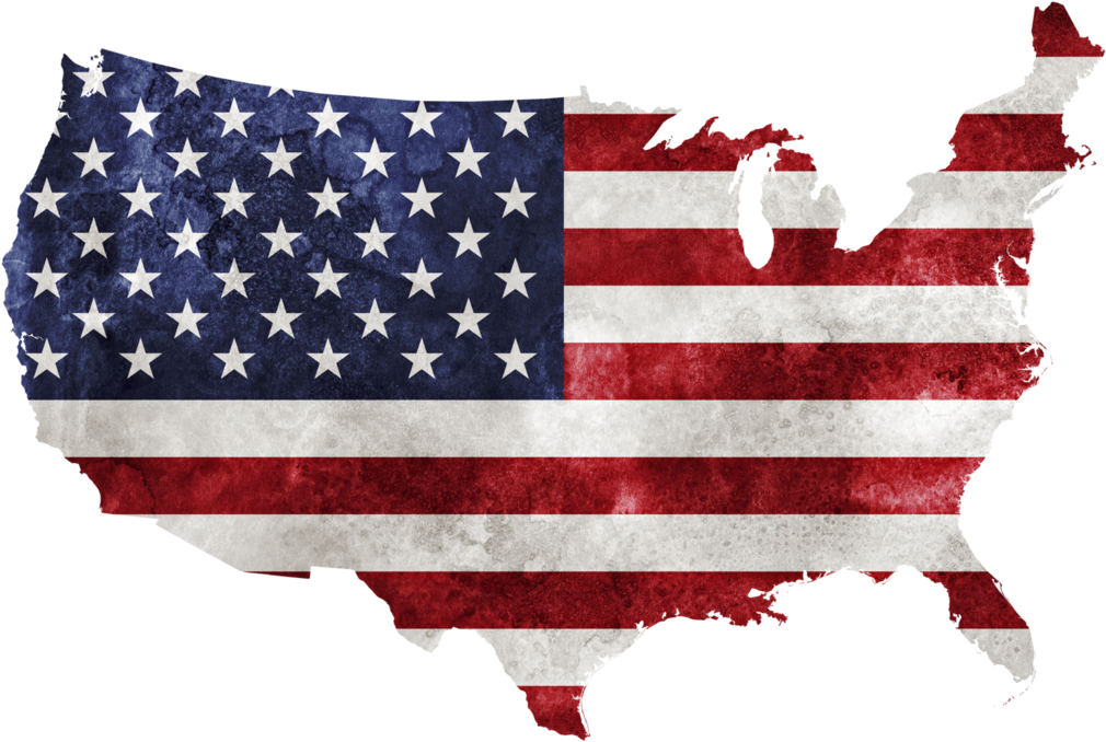 Download Grunge Bless America - Us Shaped American Flag - Full Size PNG ...