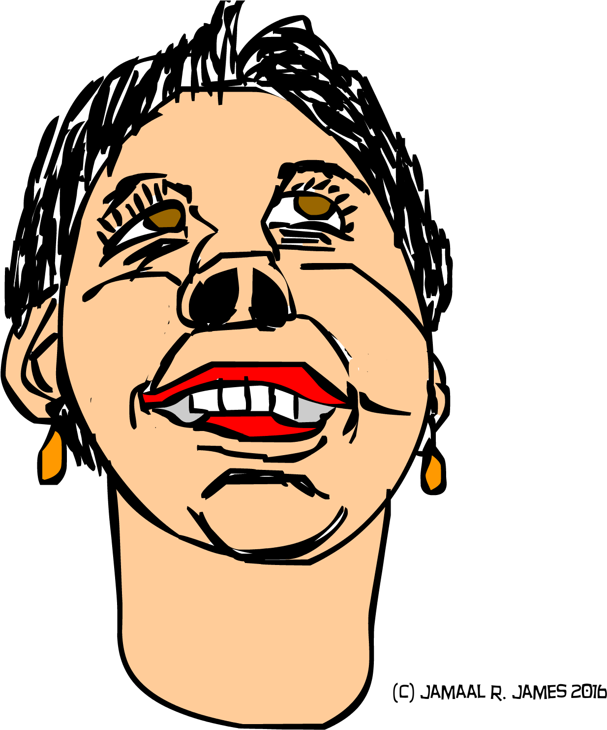 Download Woman's Face Underneath Reference Created By Cartoonist ...