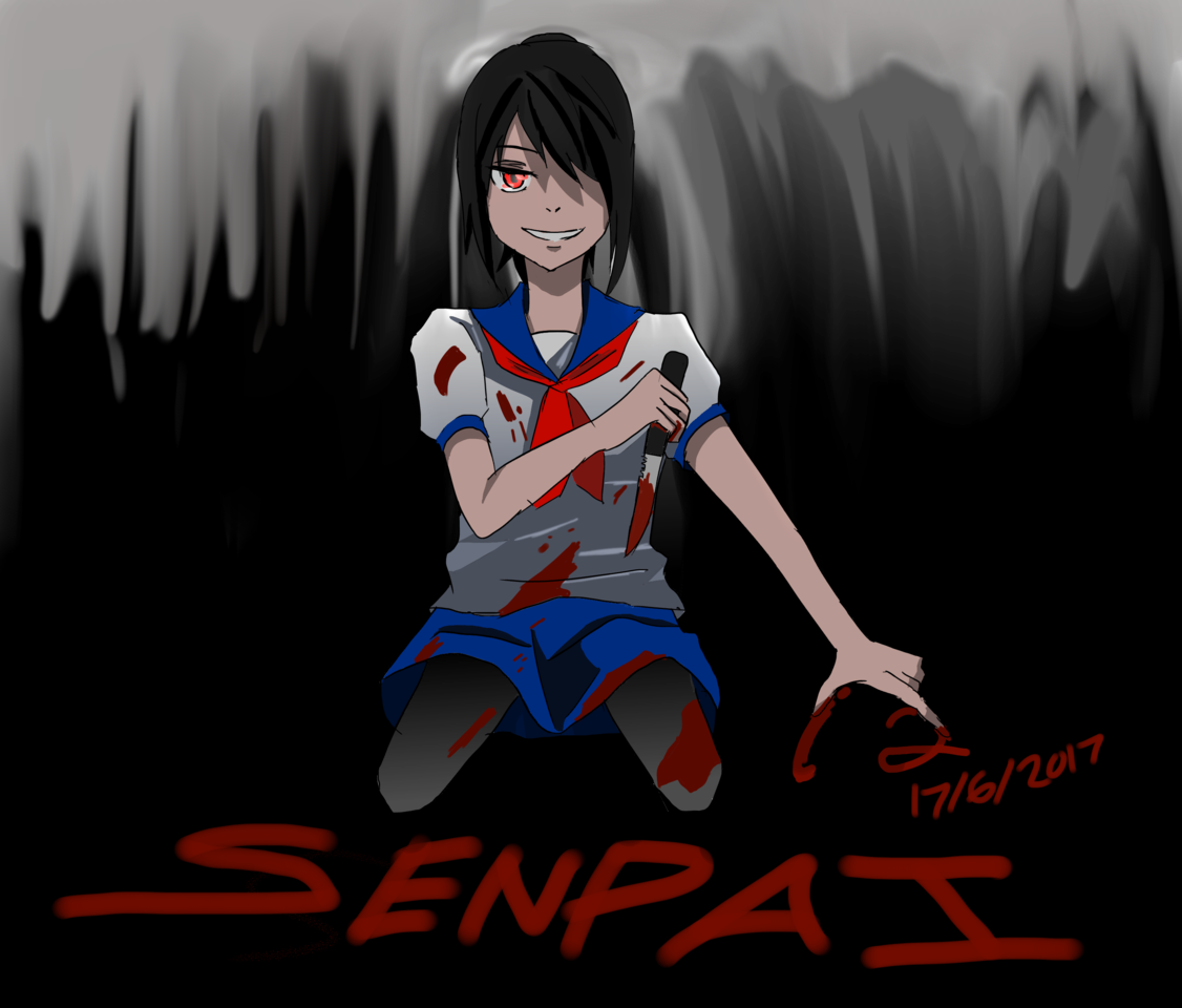 Download Yandere Chan - Art - Full Size PNG Image - PNGkit