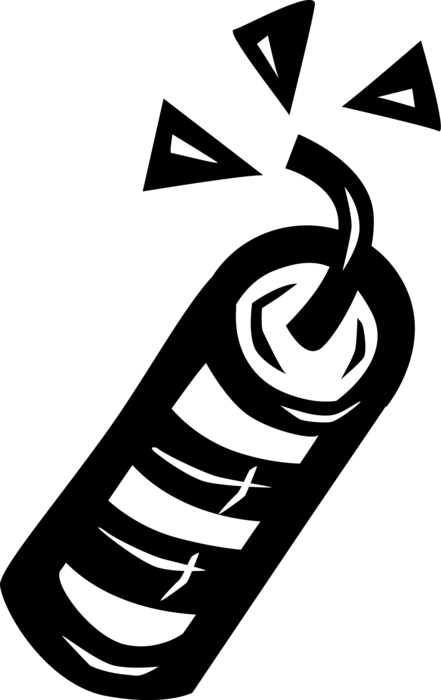 Download Vector Illustration Of Firecracker Fireworks Noisemaker - Full ...