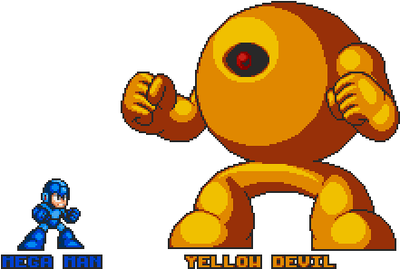 Download Oacmslc ] - Mega Man Yellow Devil Sprite - Full Size PNG Image ...