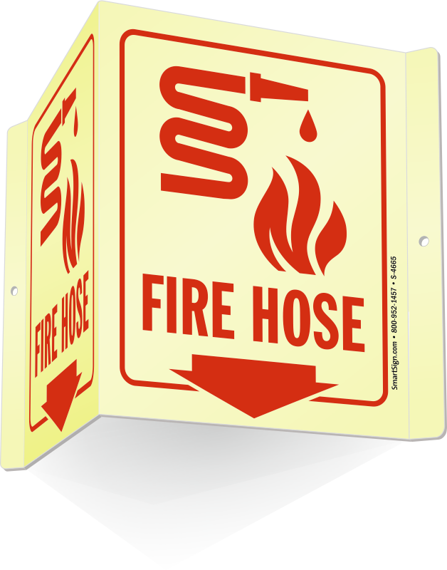 Download Fire Hose Sign - Smartsign By Lyle Smartsign Projecting ...