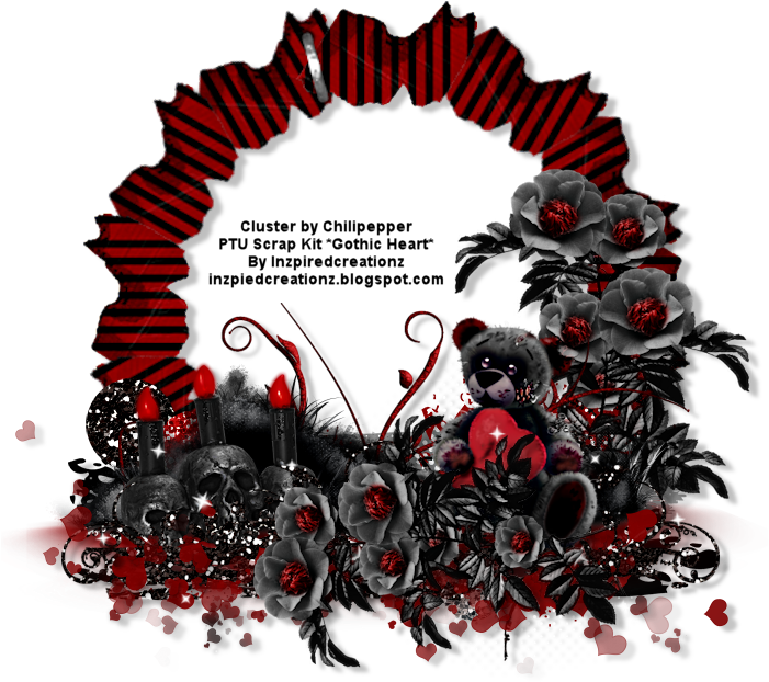 Download Gothic Heart Png - Wreath - Full Size PNG Image - PNGkit