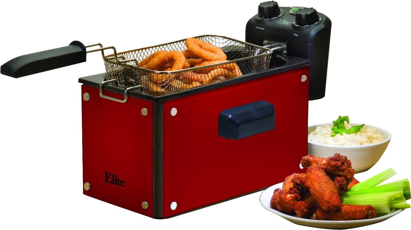 Download Electric Deep Fryer Png Image - Maxi-matic Edf-3500gr 3.5 Qt ...