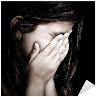 Download Grunge Portrait Of A Girl Crying On A Black Background - Girl ...