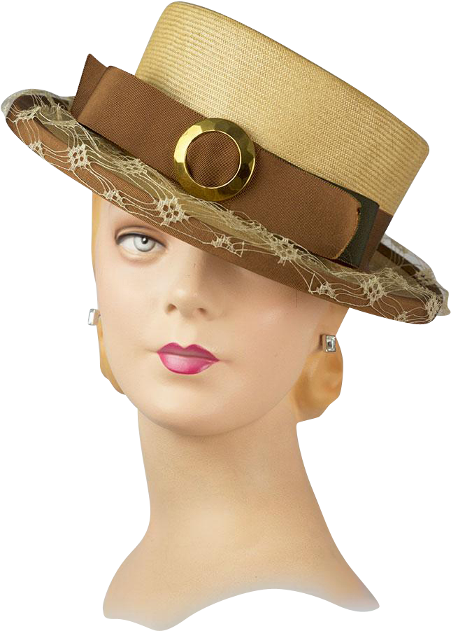 Download Vintage 1950s Claude Saint-cyr Designed Hat, Magnificent ...